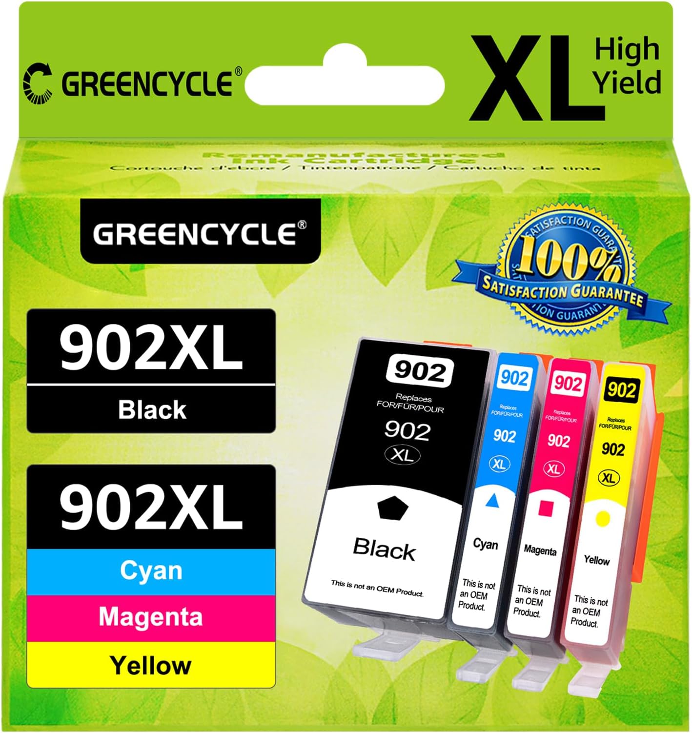 Amazon.com: OSIR 902XL Compatible for 902 XL Ink Cartridge Combo Pack ...