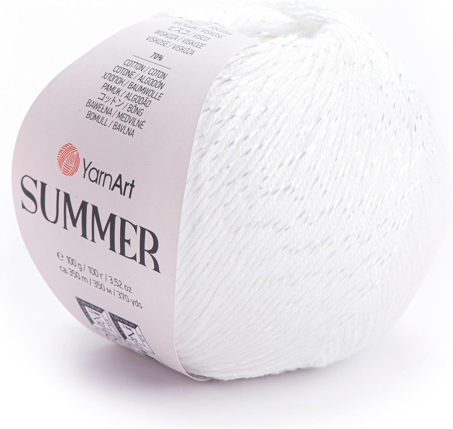 Amazon.com: YarnArt Summer – Glittery & Sparkly Knitting Yarn for ...