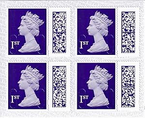 1st Class Stamps (4 Pack Book) | QR Barcoded Self Adhesive | Postage ...
