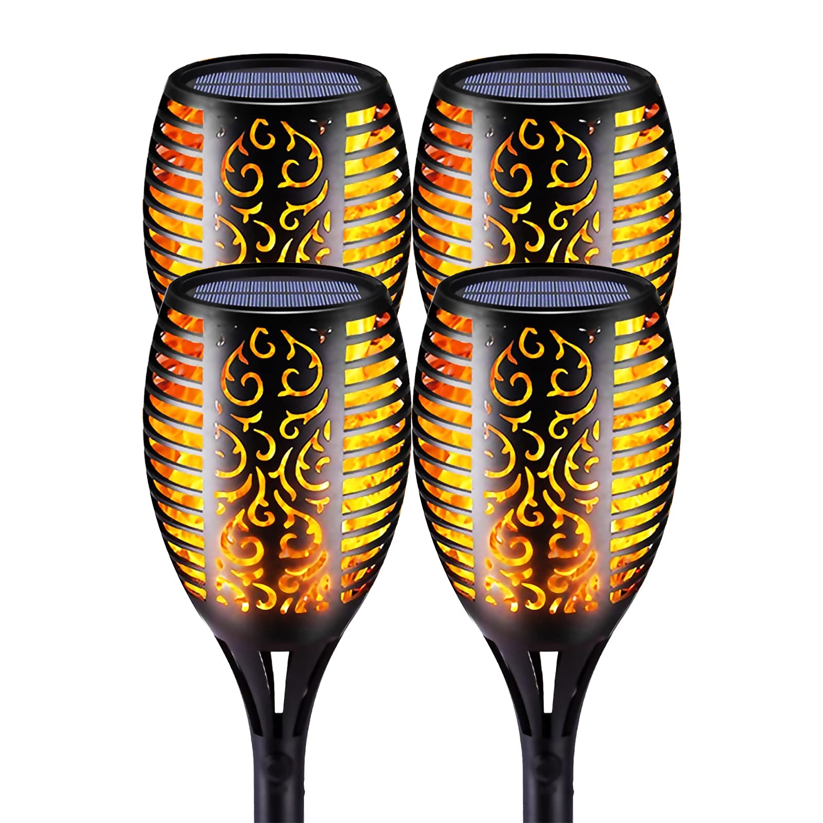 Snapklik.com : TODAAIR Solar Flame Torches Lights Outdoor Path Dancing ...