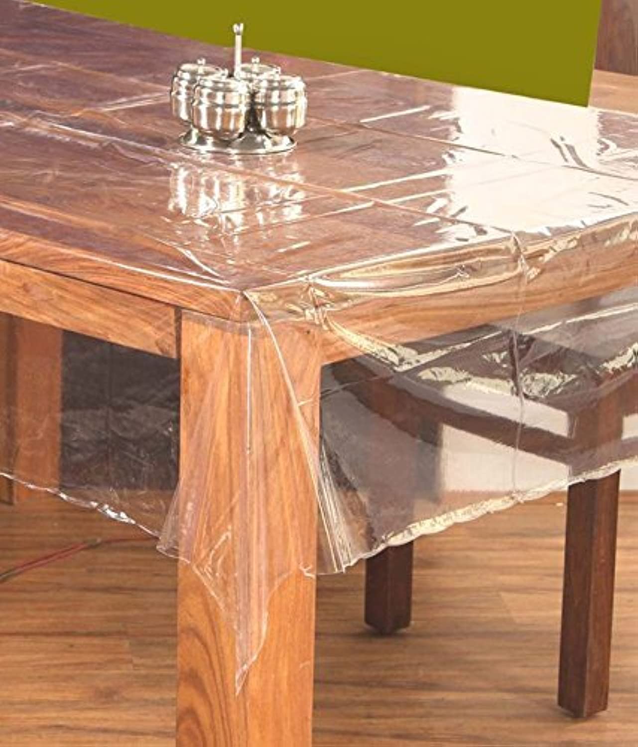 Kuber Industries PVC 6 Seater Transparent Dining Table Cover - Plain ...