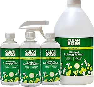 Amazon.com: CleanBoss Eat Cleaner Triple-Action Fruit & Veggie Wash (12 ...