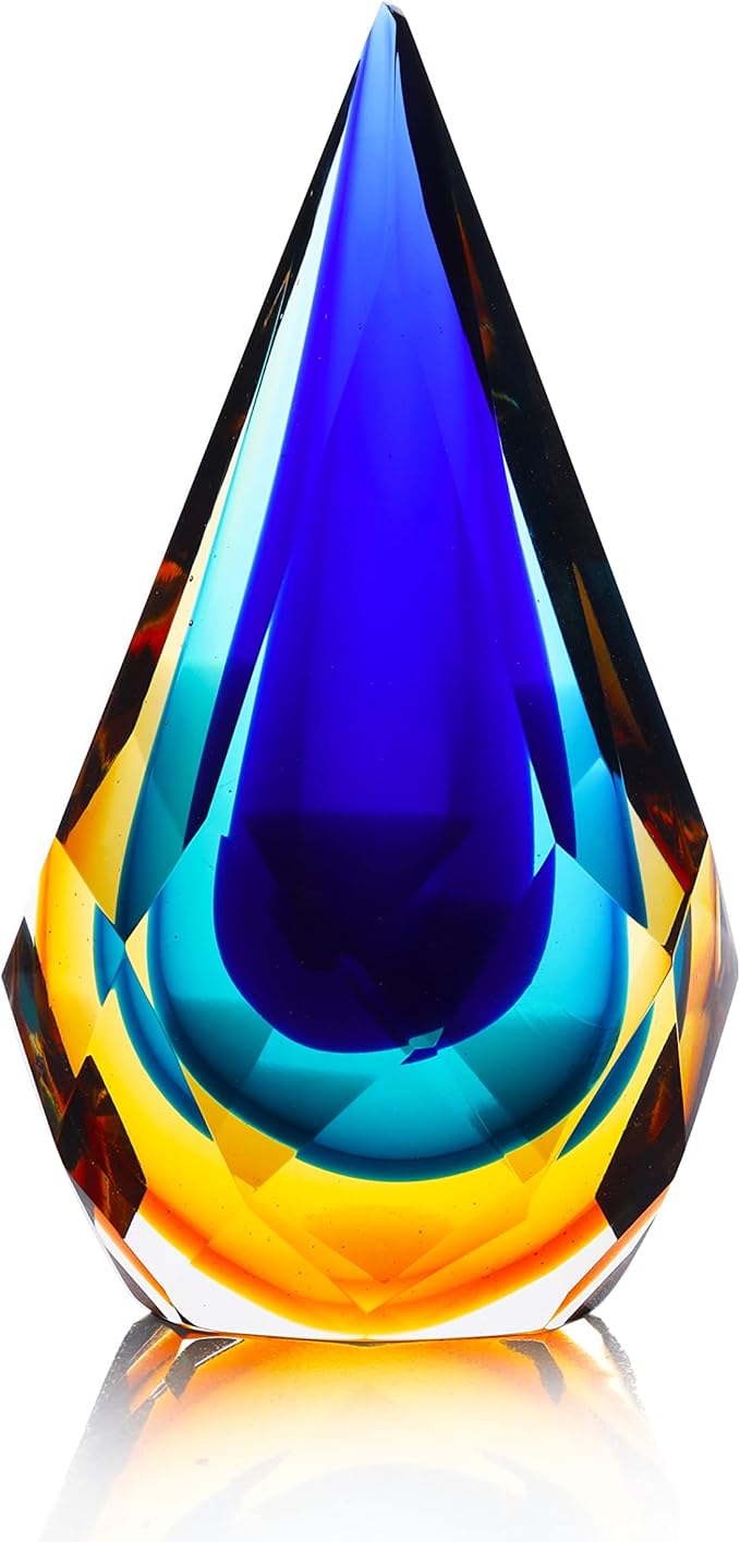 Amazon.com: Yao Yuan Hand-Blown Glass Sculpture Glass Decor Murano ...