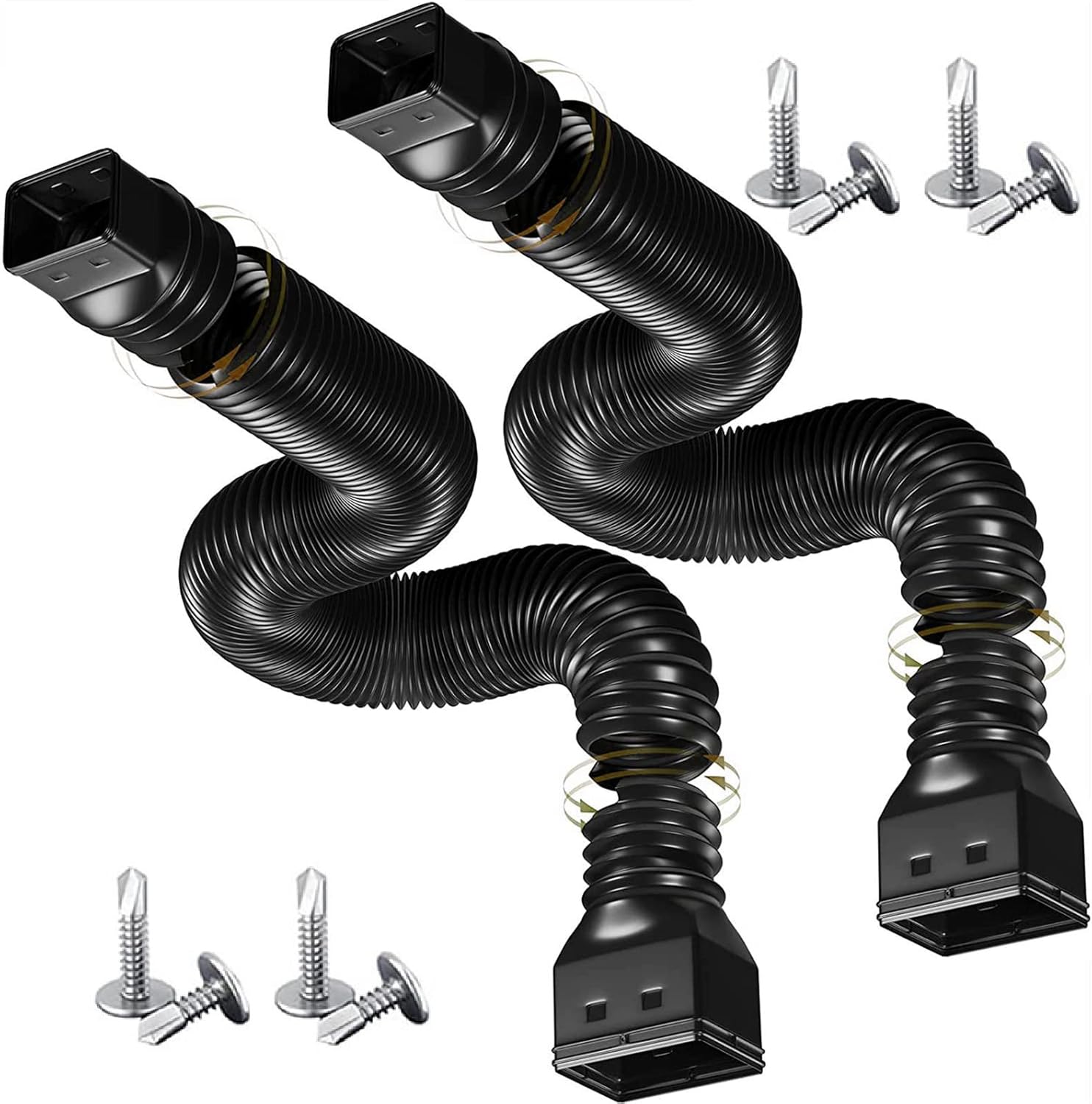 AOPANDA Rain Gutter Downspout Extensions Flexible, Down Spout Extender ...