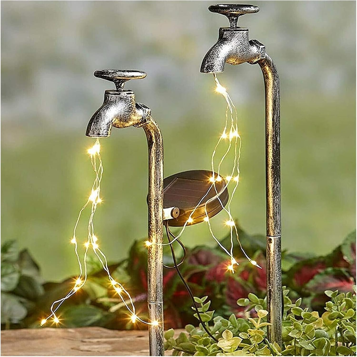 Amazon.com : Solar Garden Lights Solar Garden Faucet Lights Decor ...