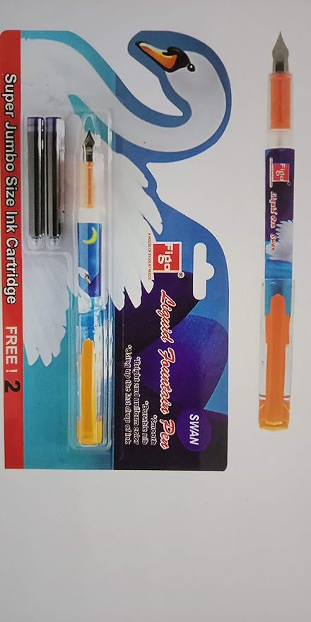 FIGO SWAN LIQUID FOUNTAIN PEN PACK OF 10 : Amazon.in: Office Products