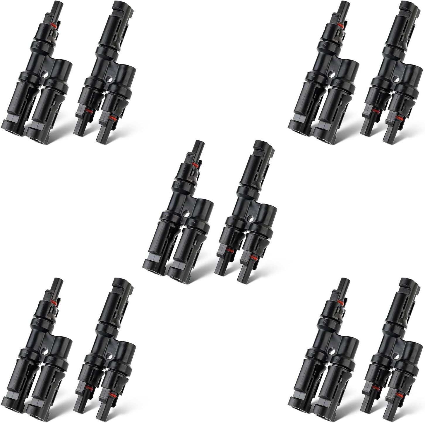 Amazon.com: Pjerjzn Solar Panel Connector 2 to 1 2 Way Solar Panel ...