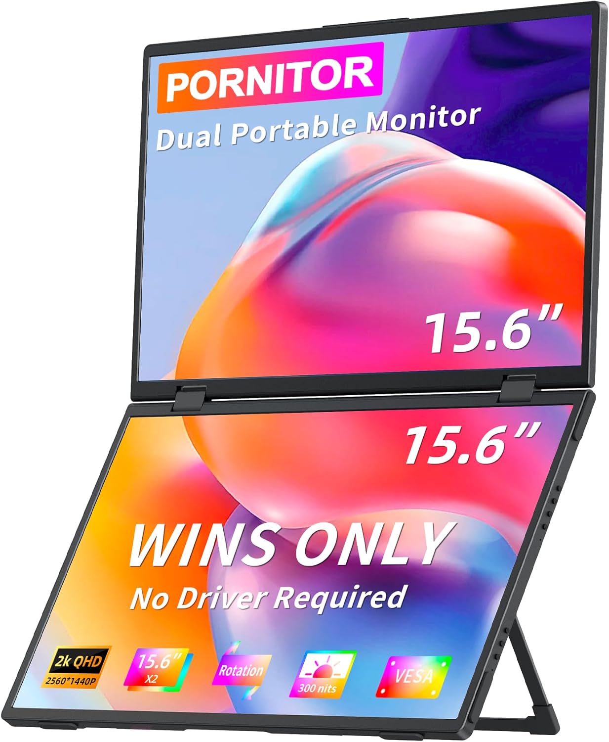 Amazon.com: 2.5K Dual Monitor(Wins Only), Triple Laptop Screen Extender ...