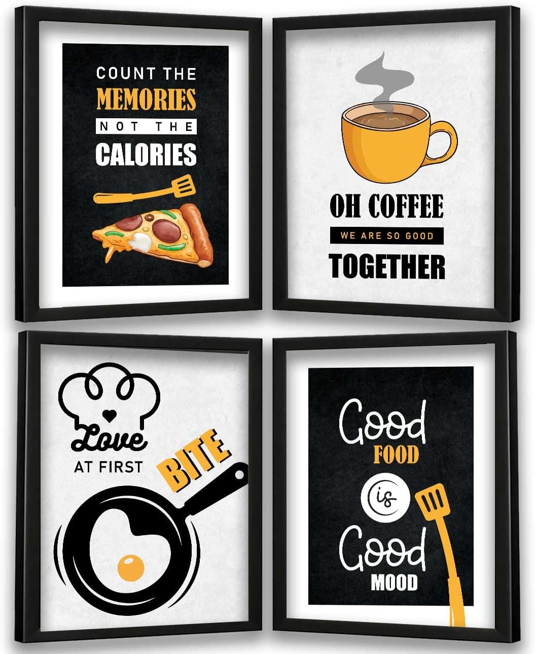 VASL™ Studio Restaurant Theme Painting - Food Framed Wall Posters for ...