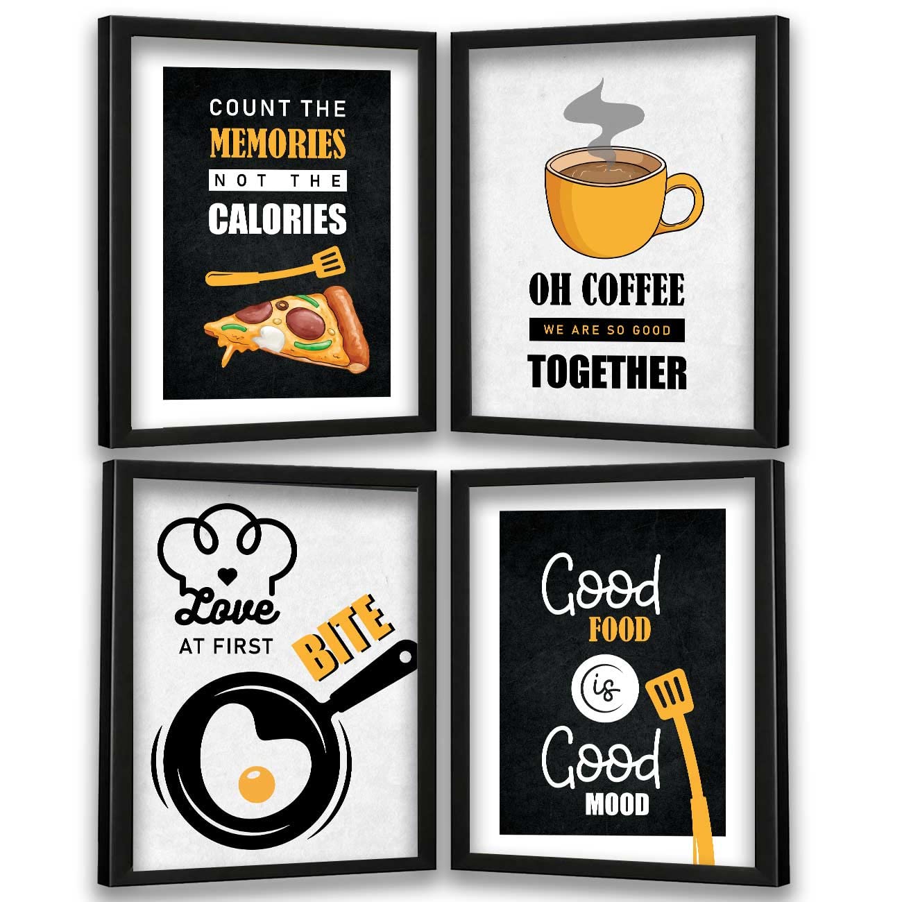 VASL™ Studio Restaurant Theme Painting - Framed Wall Posters for Cafe ...