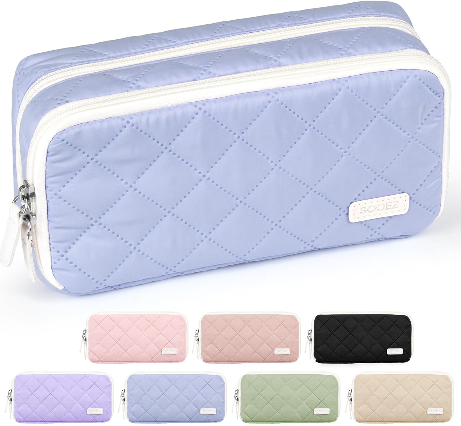 Amazon.com: Sooez Large Pencil Case Pouch, Extra Big Pencil Bag with 8 ...