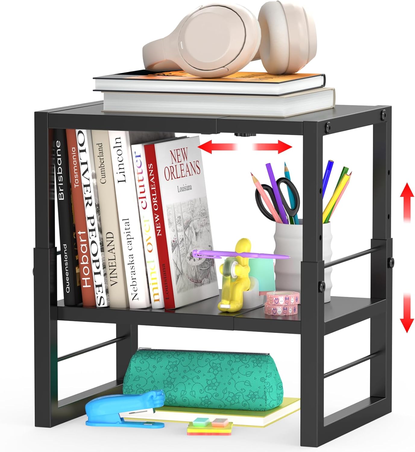 Amazon.com: Locker Organizer Shelf School, Adjustable Width and Height ...