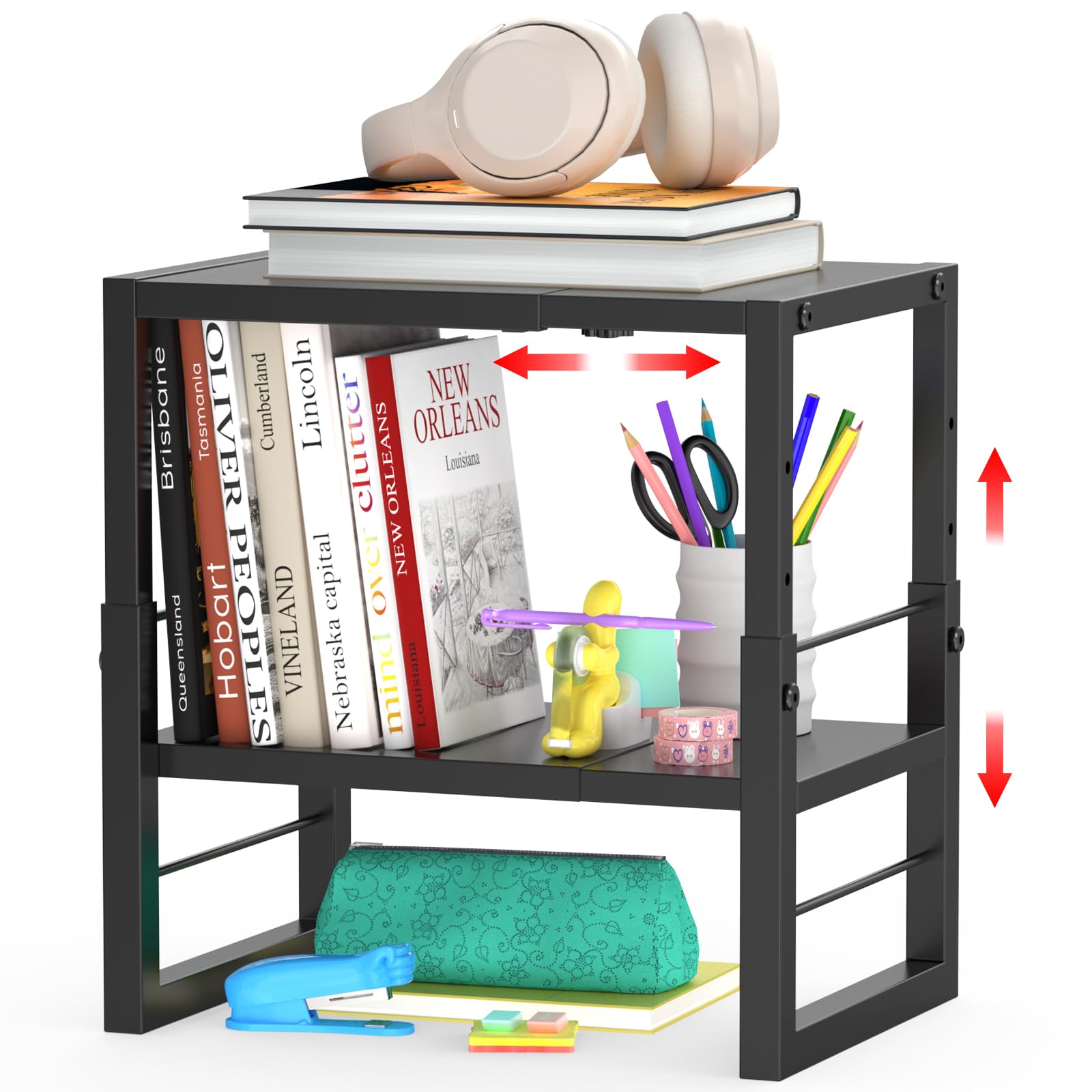 Snapklik.com : Locker Organizer Shelf School, Adjustable Width And ...