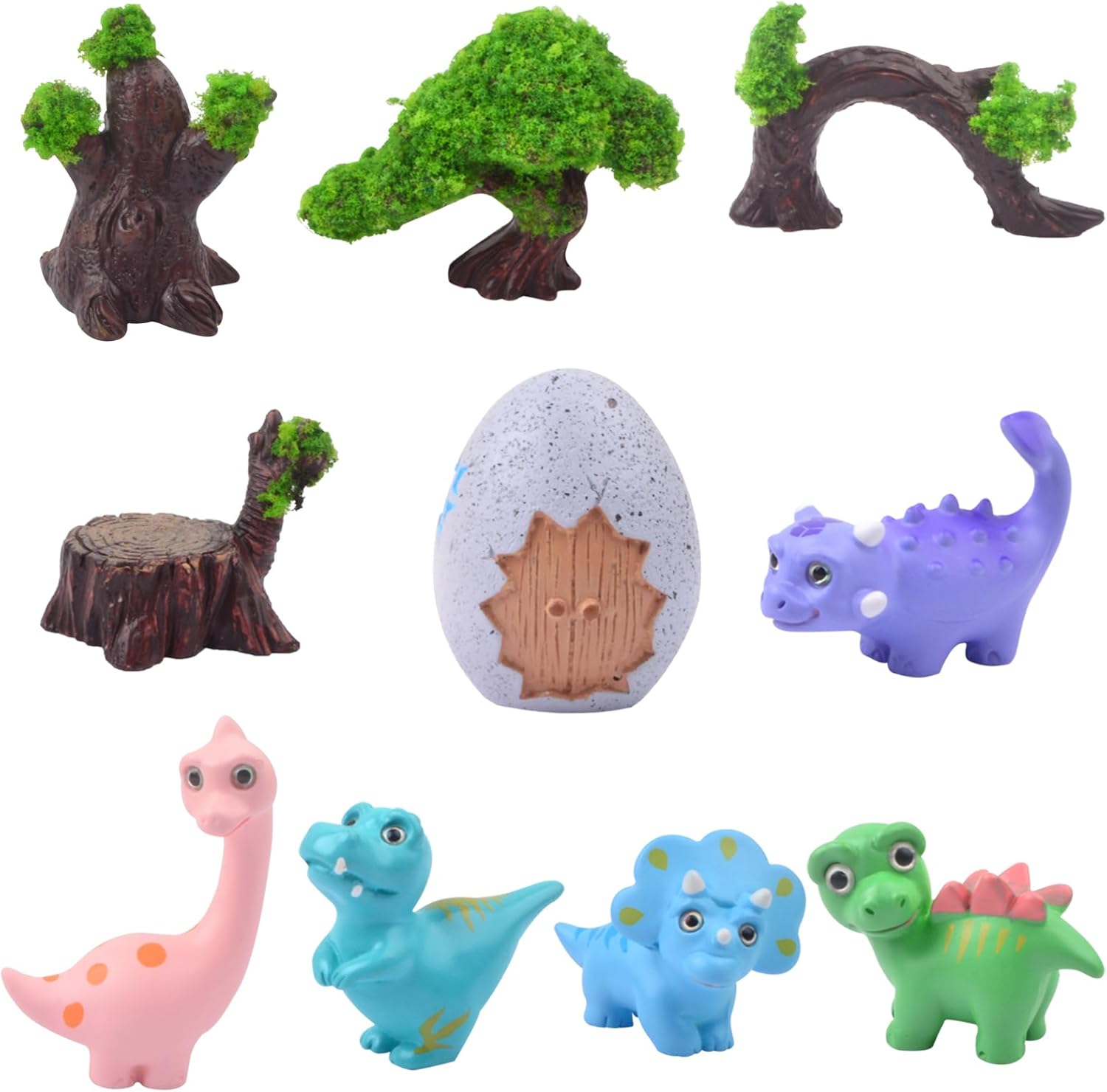 Amazon.com: AGNURCADE 10pcs Tiny Resin Animal Figures Realistic ...