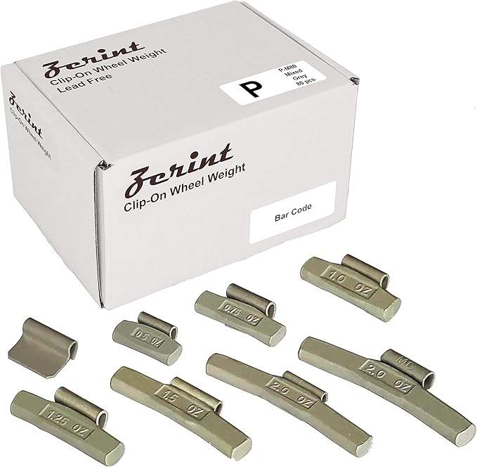 Amazon.com: ZERINT P-M80 Wheel Weight Kit P Style Grey 80 pcs/kit: 1/4 ...