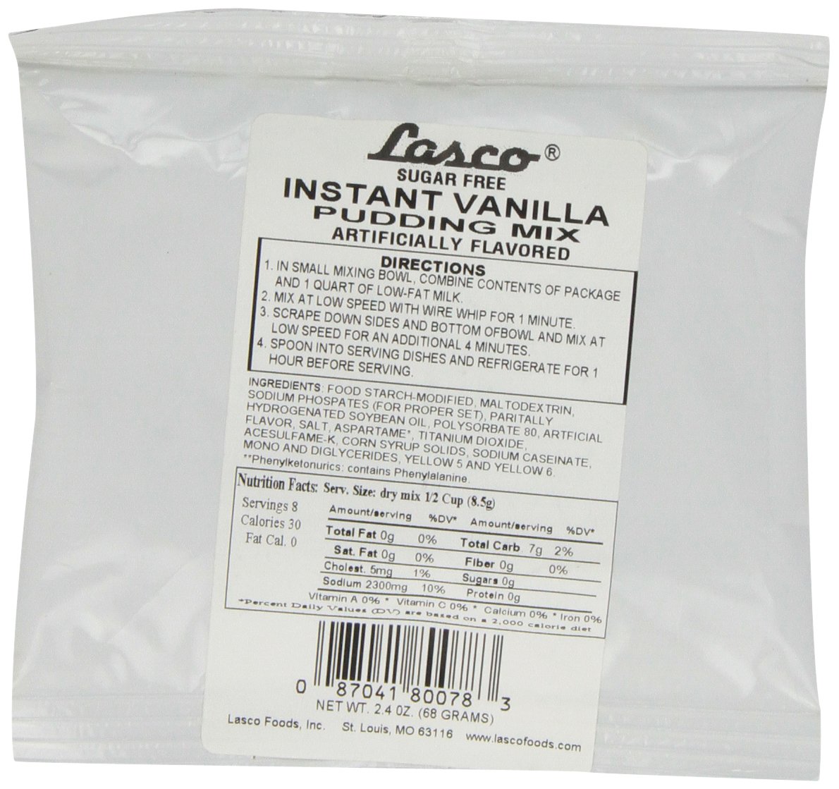 Amazon.com : Taste Specialty Foods - LASCO Sugar Free Vanilla Pudding ...