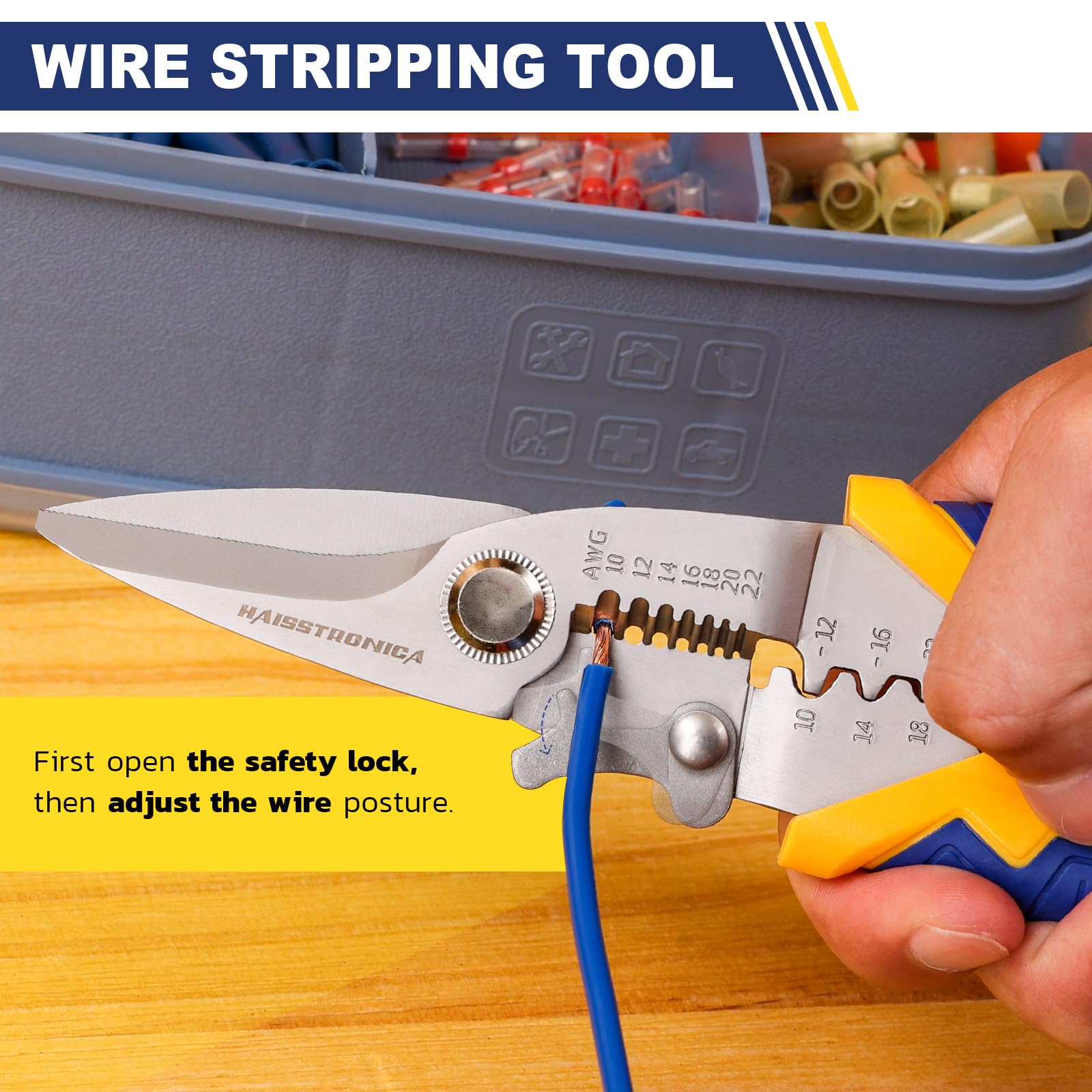 Snapklik.com : Haisstronica Wire Stripper Tool-Versatile Stainless ...