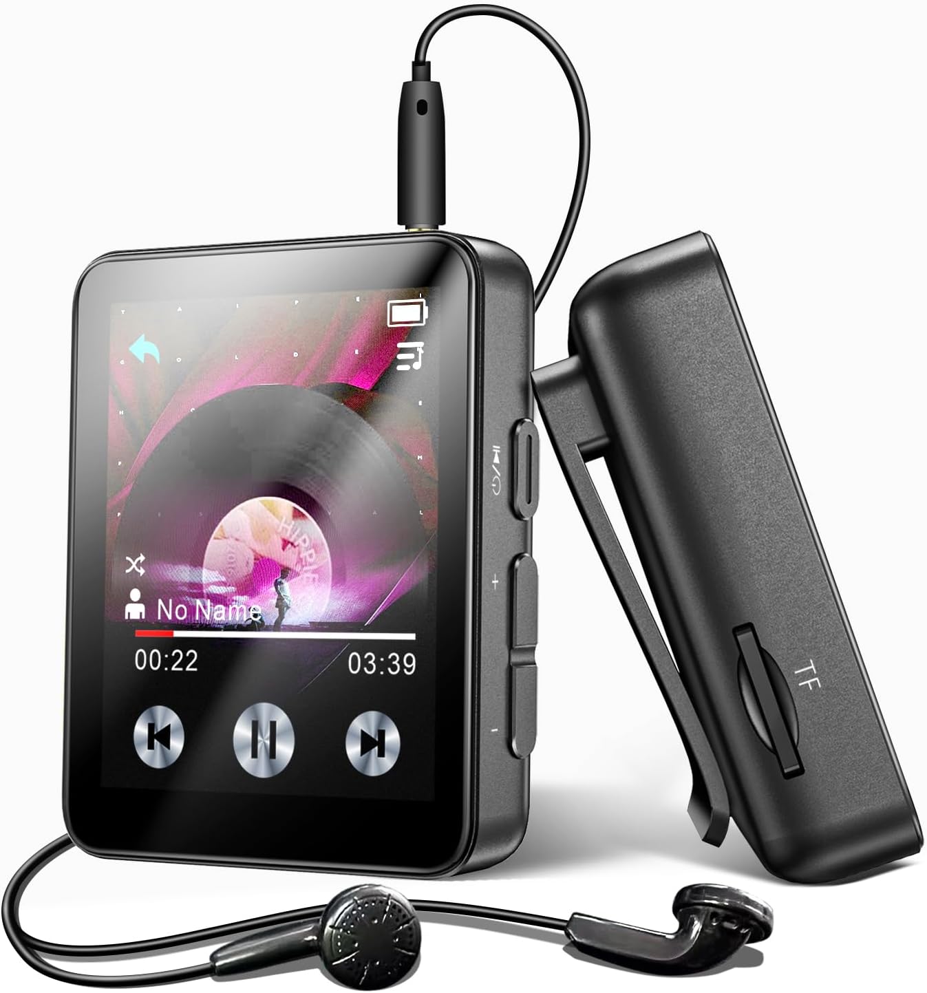 Amazon.com: 64GB MP3 Player Music Player with Bluetooth 5.2, Shuffle ...