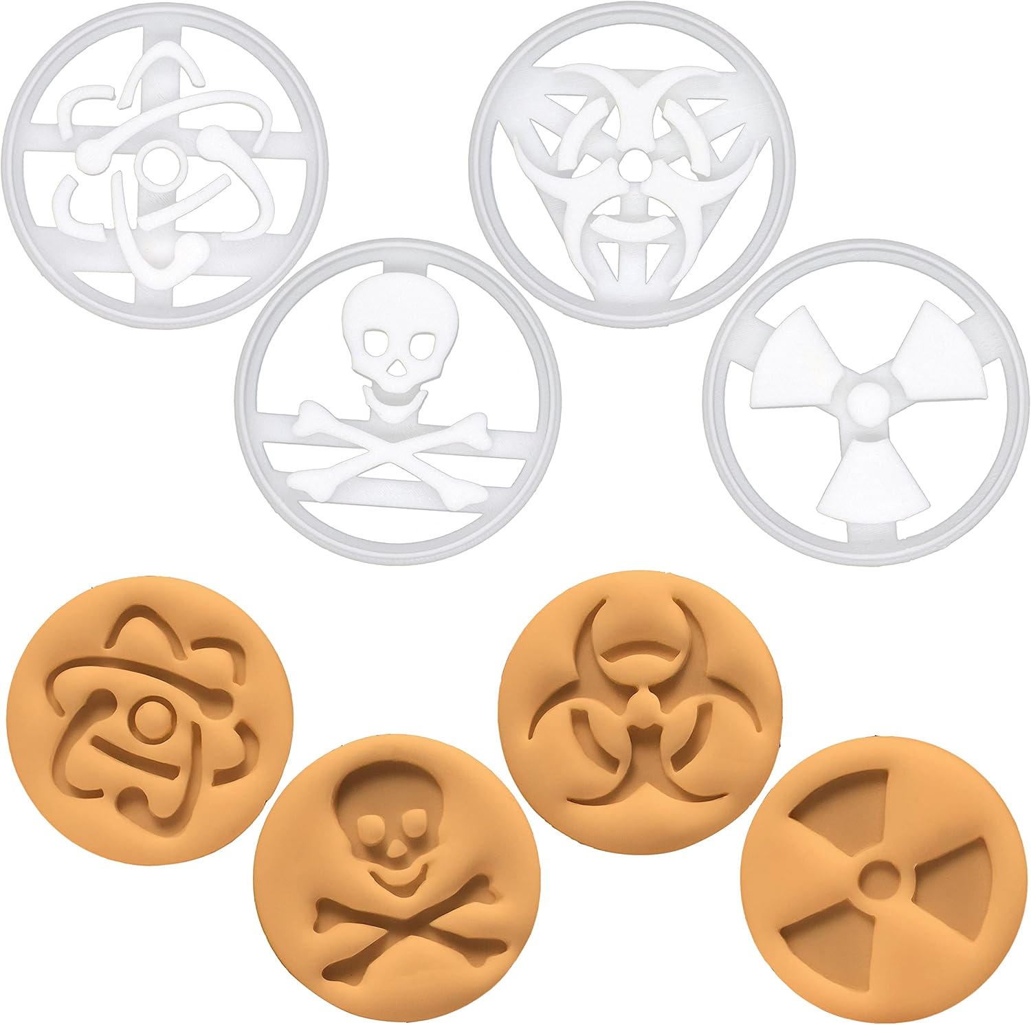 Amazon.com: Set of 4 Science Symbols cookie cutters (Designs: Atom ...