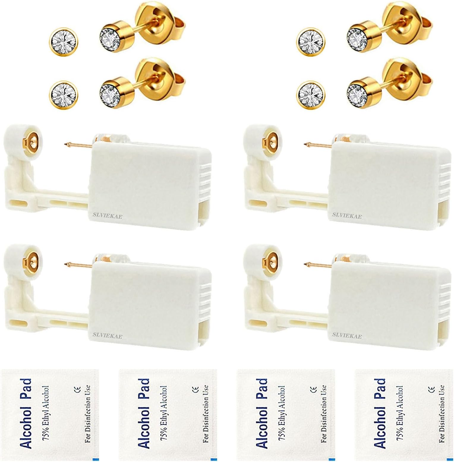 Amazon.com: Ear Piercing Kit-10 PCS Disposable Self Ear Piercing Gun ...