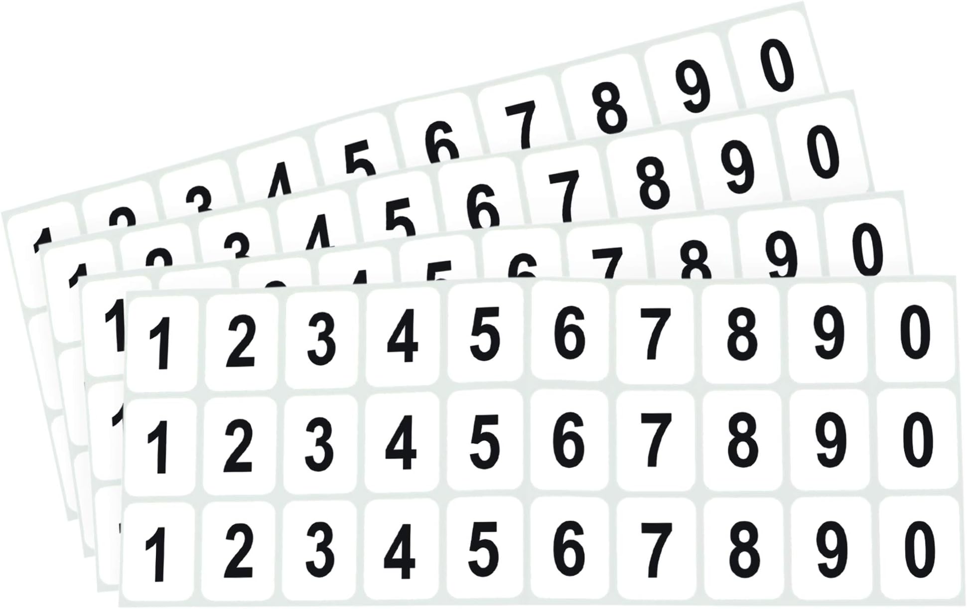 Amazon.com : 100 Sheets Number Stickers 1 to 100 Round Number Self ...