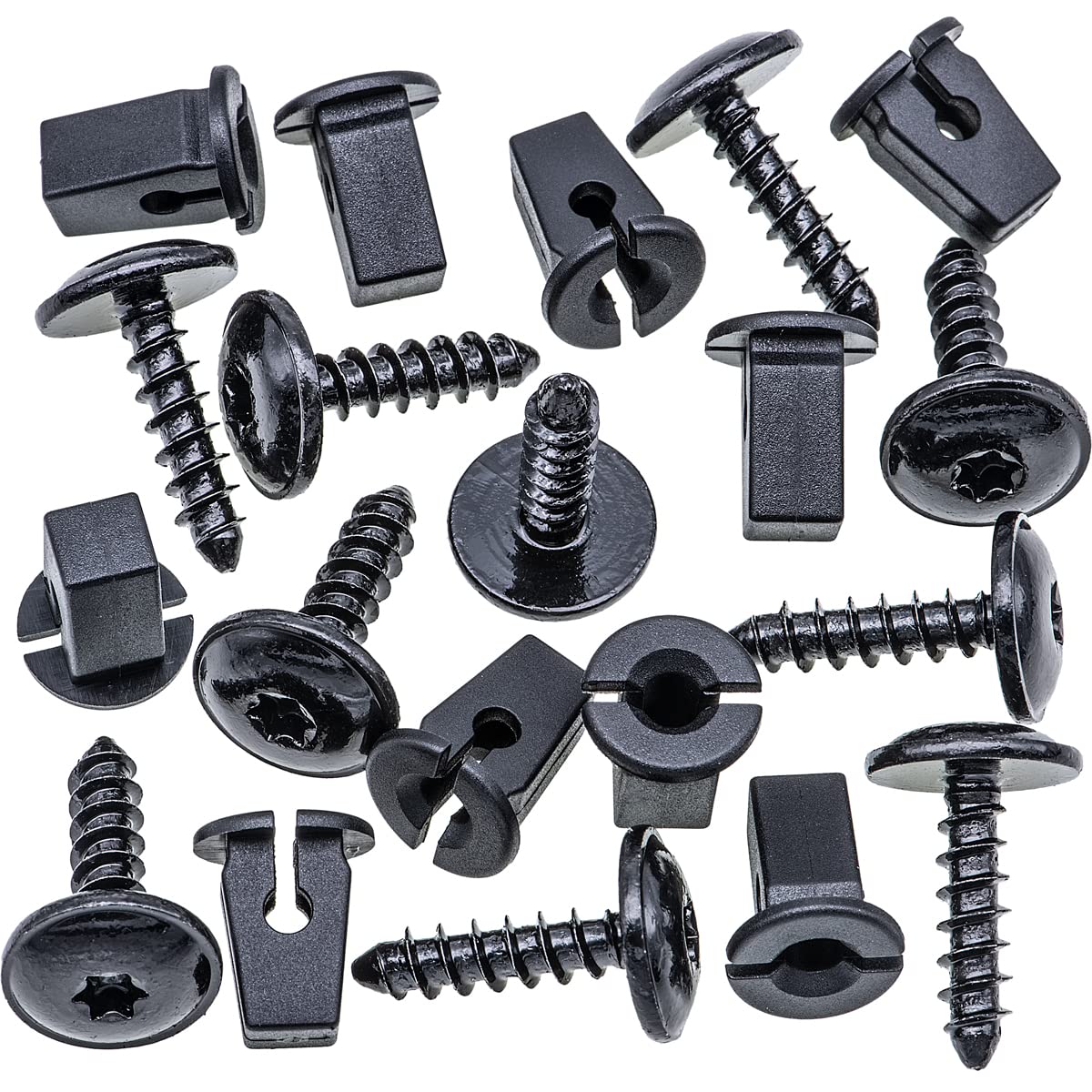 Amazon.com: Rexka 10 Sets Universal Expanding Nuts & Metal Torx Screw ...