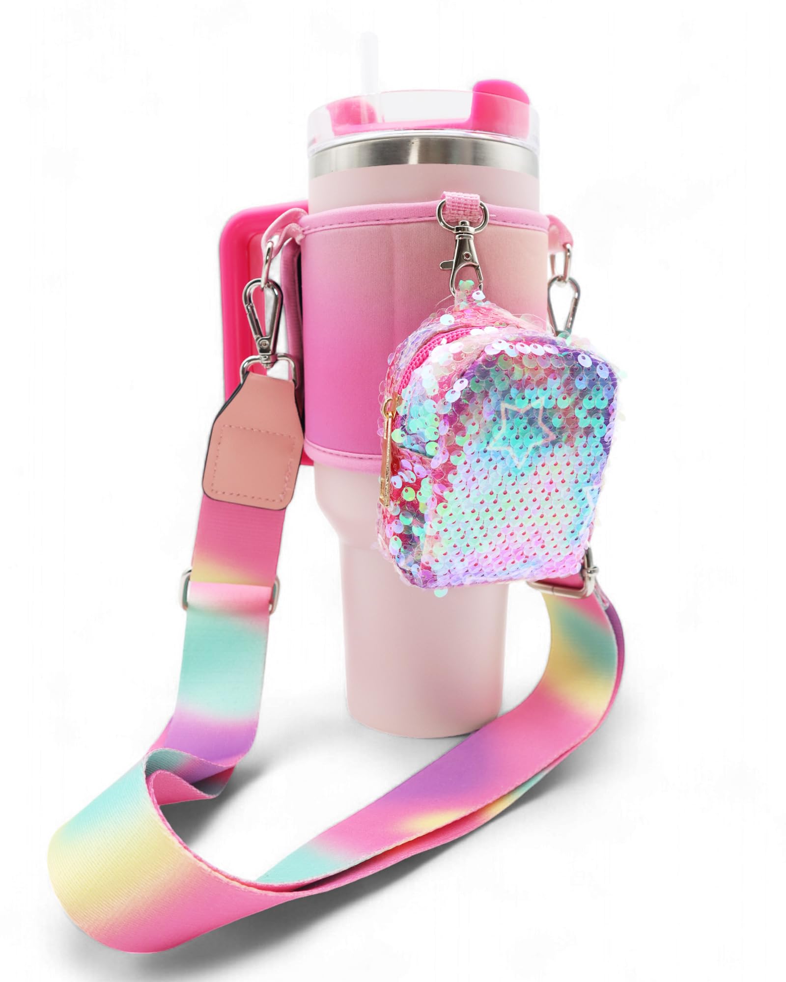 Amazon.com : TOVICE Stanley Cup Holder with Strap, Crossbody Strap for ...