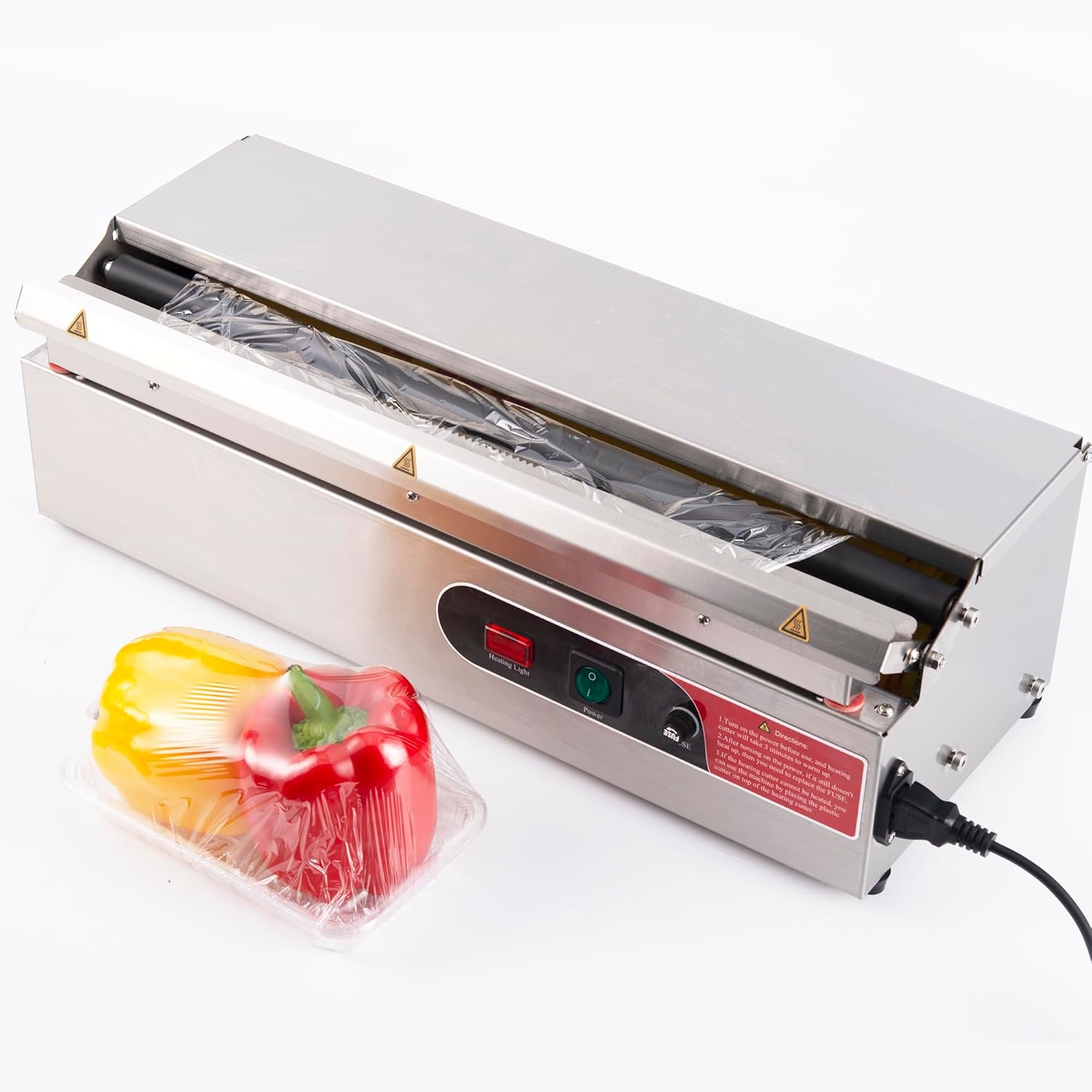 Amazon.com: 18 Inch Stainless Steel Hand Wrapping Machine & Film ...