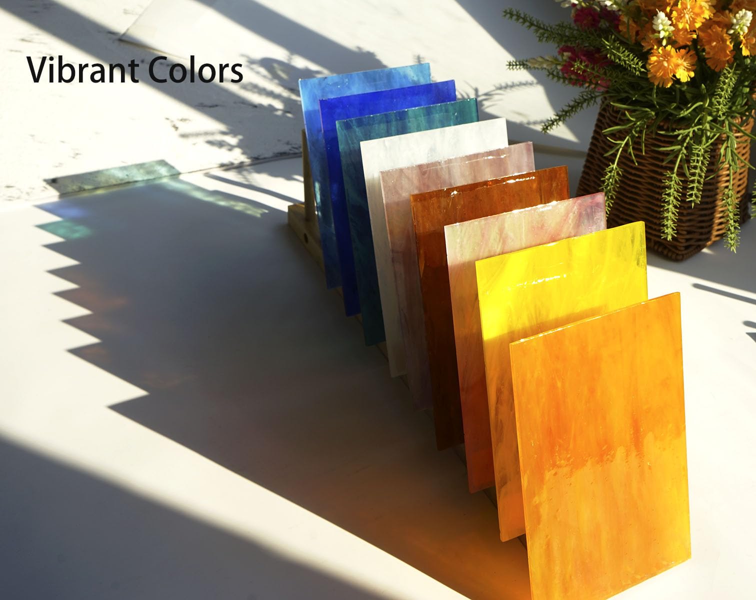 Translucent Stained Glass Sheets Amazon.com: Lanyani Semi Translucent