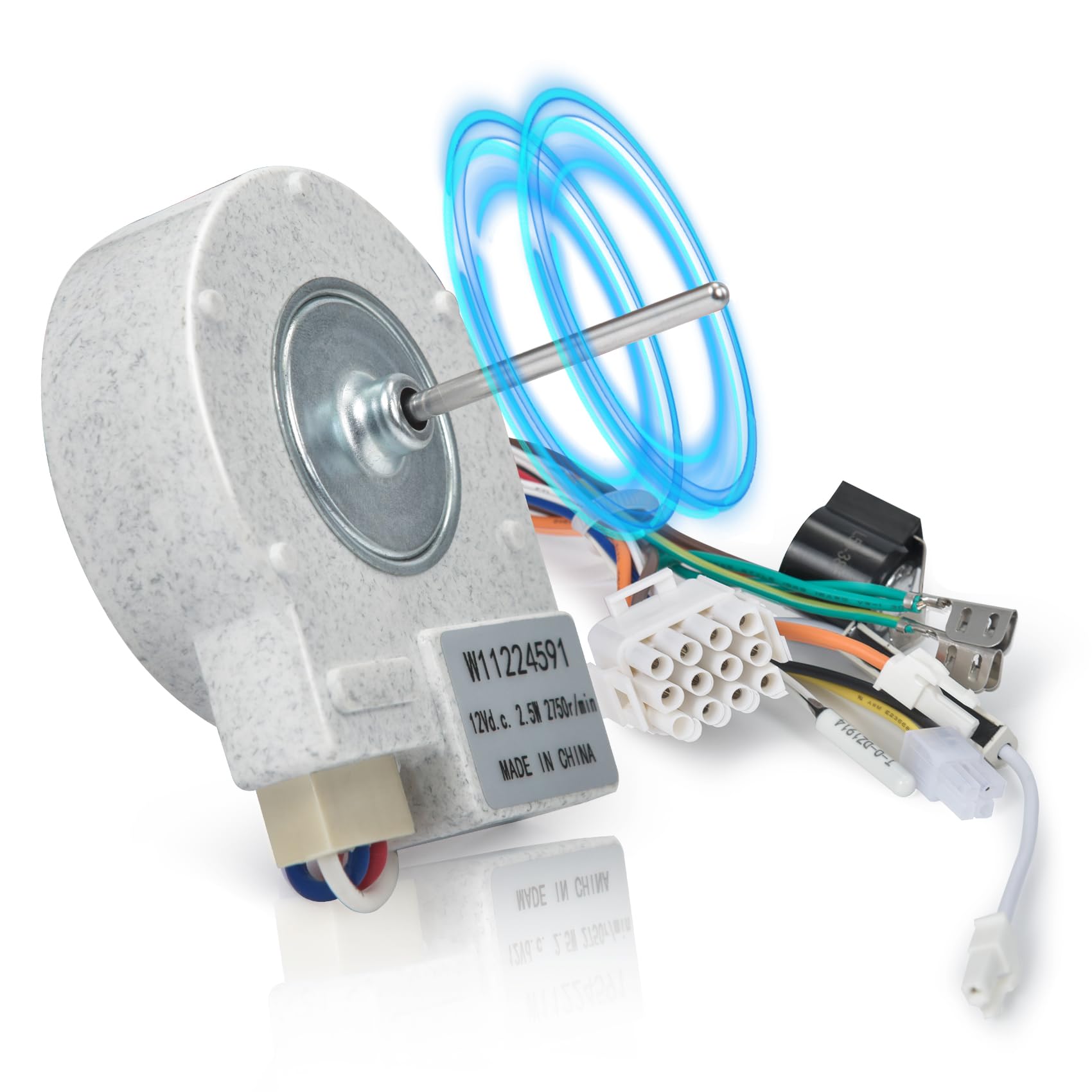 Amazon.com: W11224591 Refrigerator Evaporator Fan Motor Replacement ...
