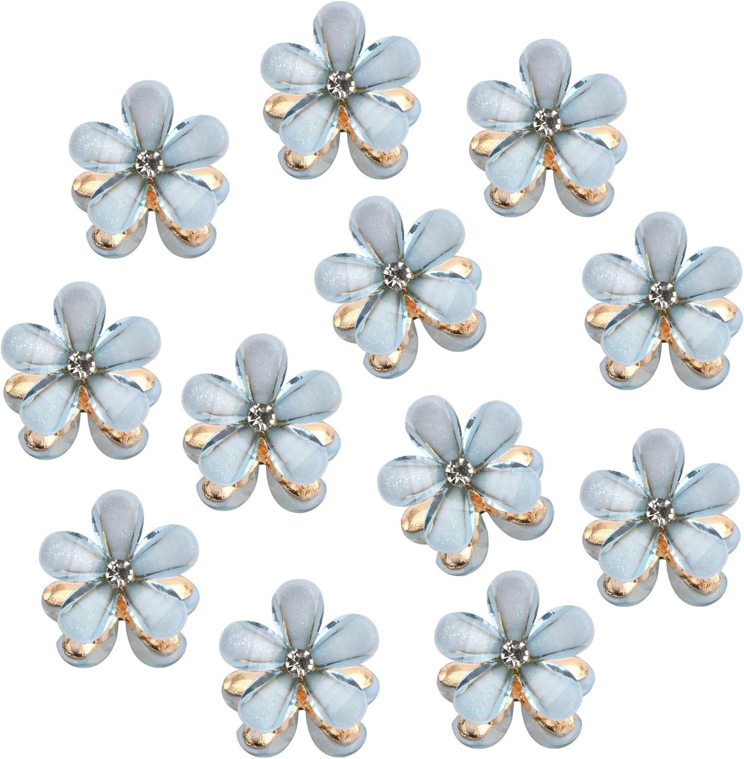 Kioiner 12 Pcs Mini Hair Claw Clips, 2.1cm Diamond Hair Clips, Cute ...