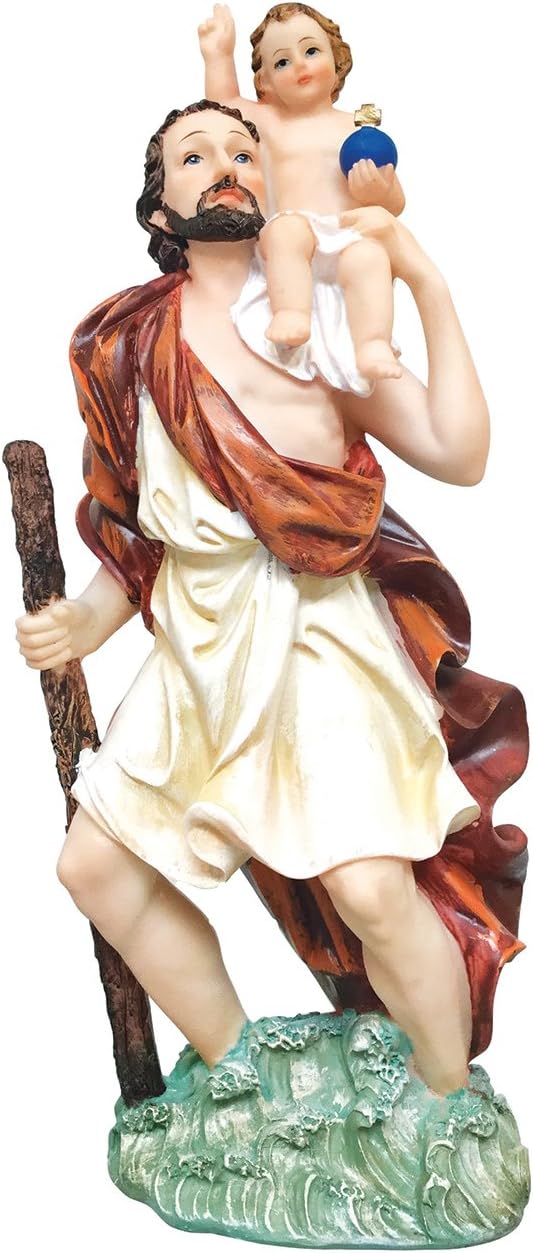 Amazon.com: San Isidro Statue St Saint Ysidro Santo Christopher Statue ...
