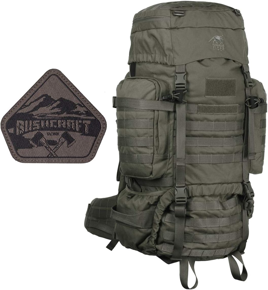 TACWRK x Tasmanian Tiger TT Raid Pack MK3 Olive with Free Bushcraft ...