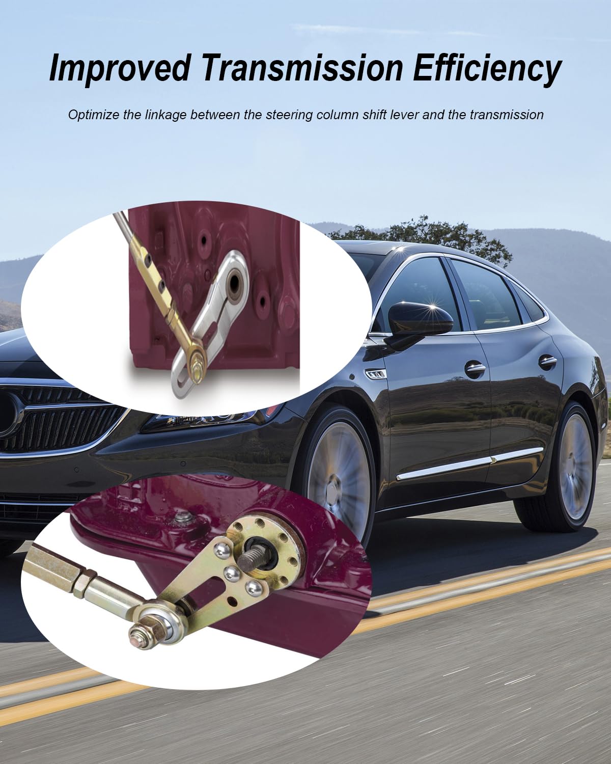 Snapklik.com : AUGREX 2" Column Adjustable Cable Shift Linkage Kit ...