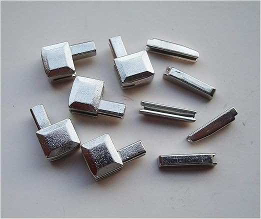 Amazon.com: 10pcs #10 Metal Zipper Retainer Box & Zipper Insertion Pin ...