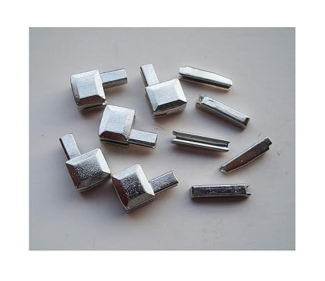 10pcs #10 Metal Zipper Retainer Box & Zipper Insertion Pin Repair Kit ...