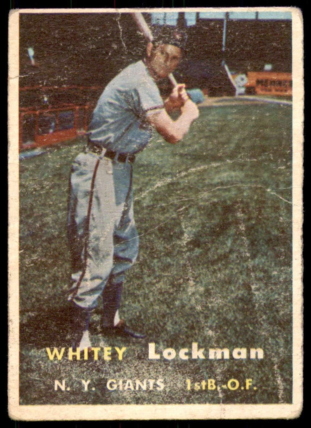 Amazon.com: 1957 Topps # 232 Whitey Lockman New York Giants (Baseball ...