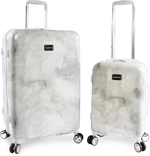 Amazon.com | BEBE Lilah 2 Piece Set Suitcase With Spinner Wheels ...