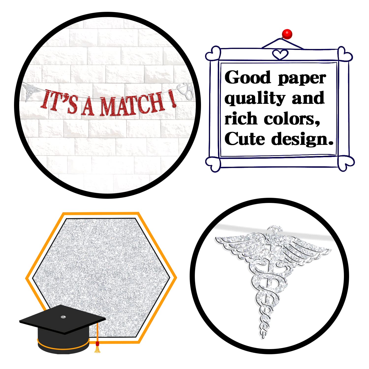 Snapklik.com : Its A Match Banner, Residency Match Day Sign, Congrats ...