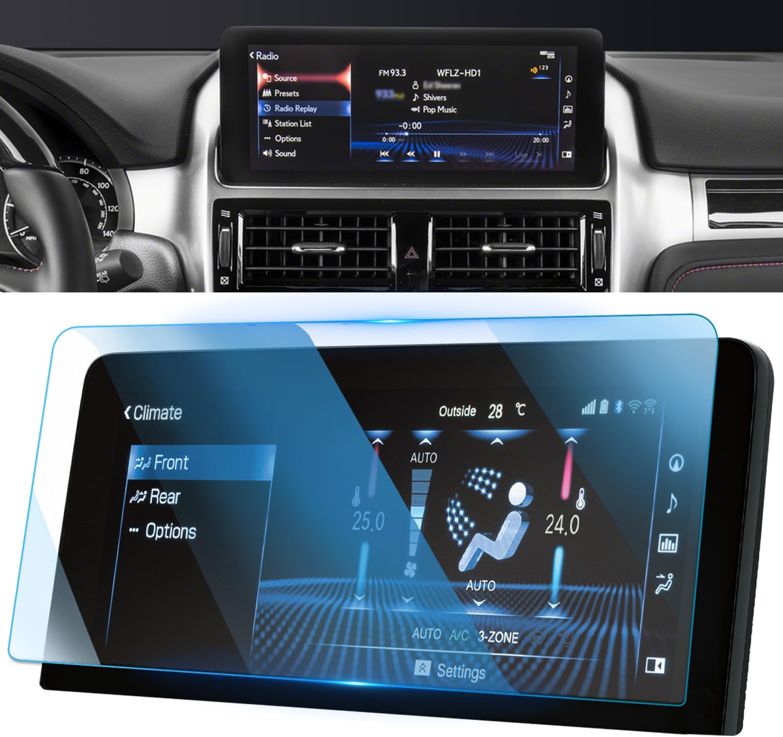 Amazon.com: GEAMCAR Screen Protector Compatible with GX460 [10.3 Inch ...