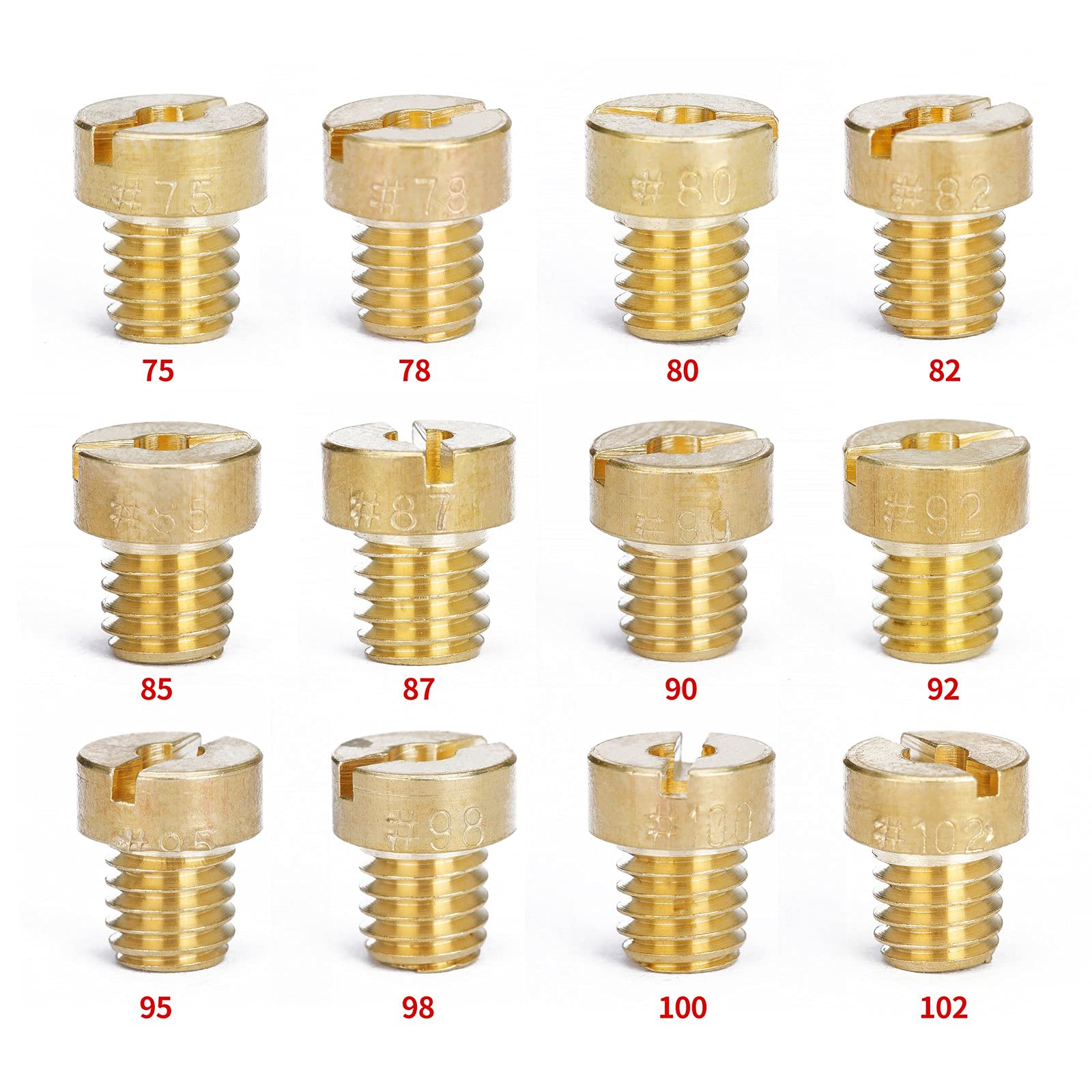 Buy 5mm Carburetor Jets Main Jets for Mikuni VM22 VM24 VM26 VM30 125CC ...