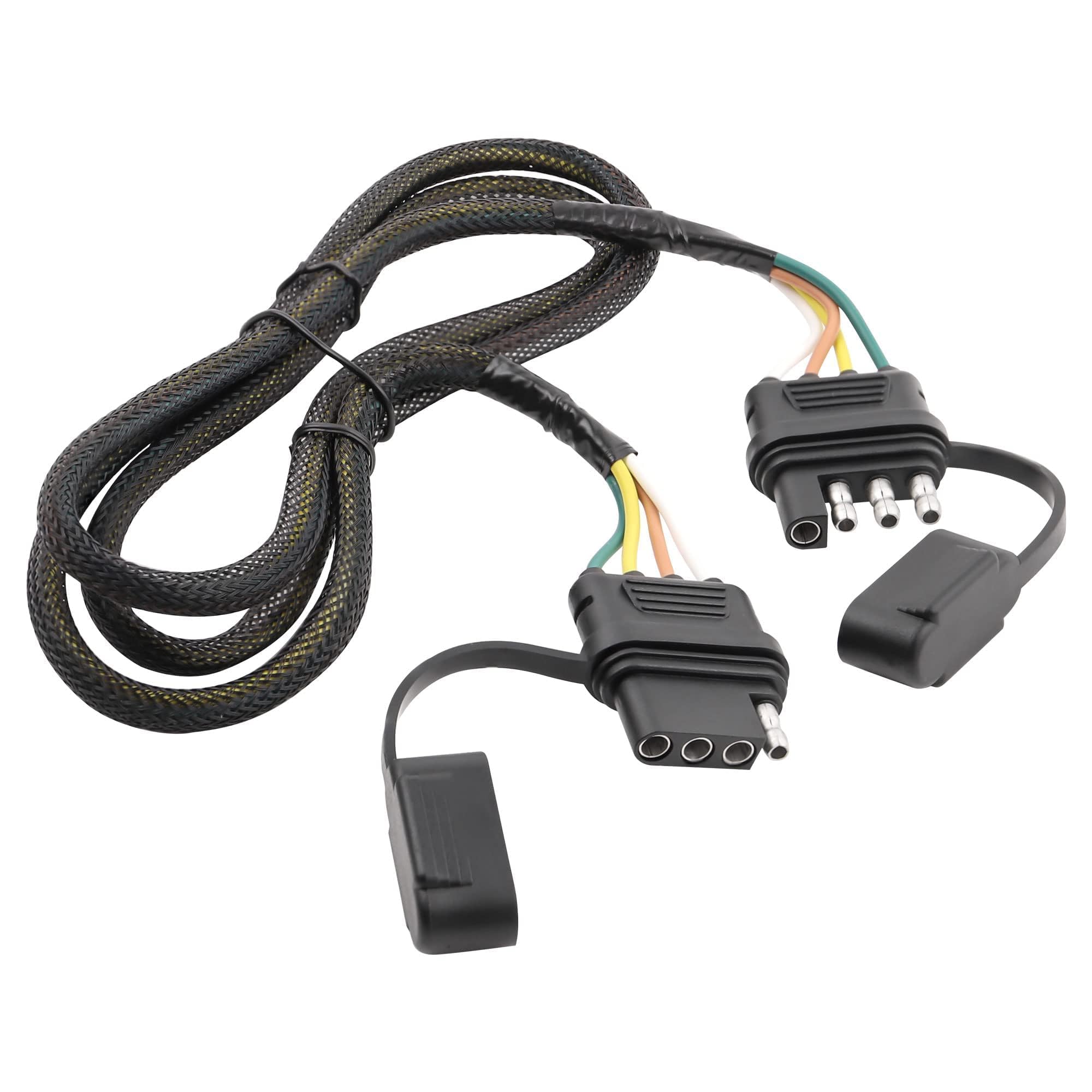 Snapklik.com : Oyviny Vehicle-Side And Trailer-Side 4-Pin Flat Wiring ...