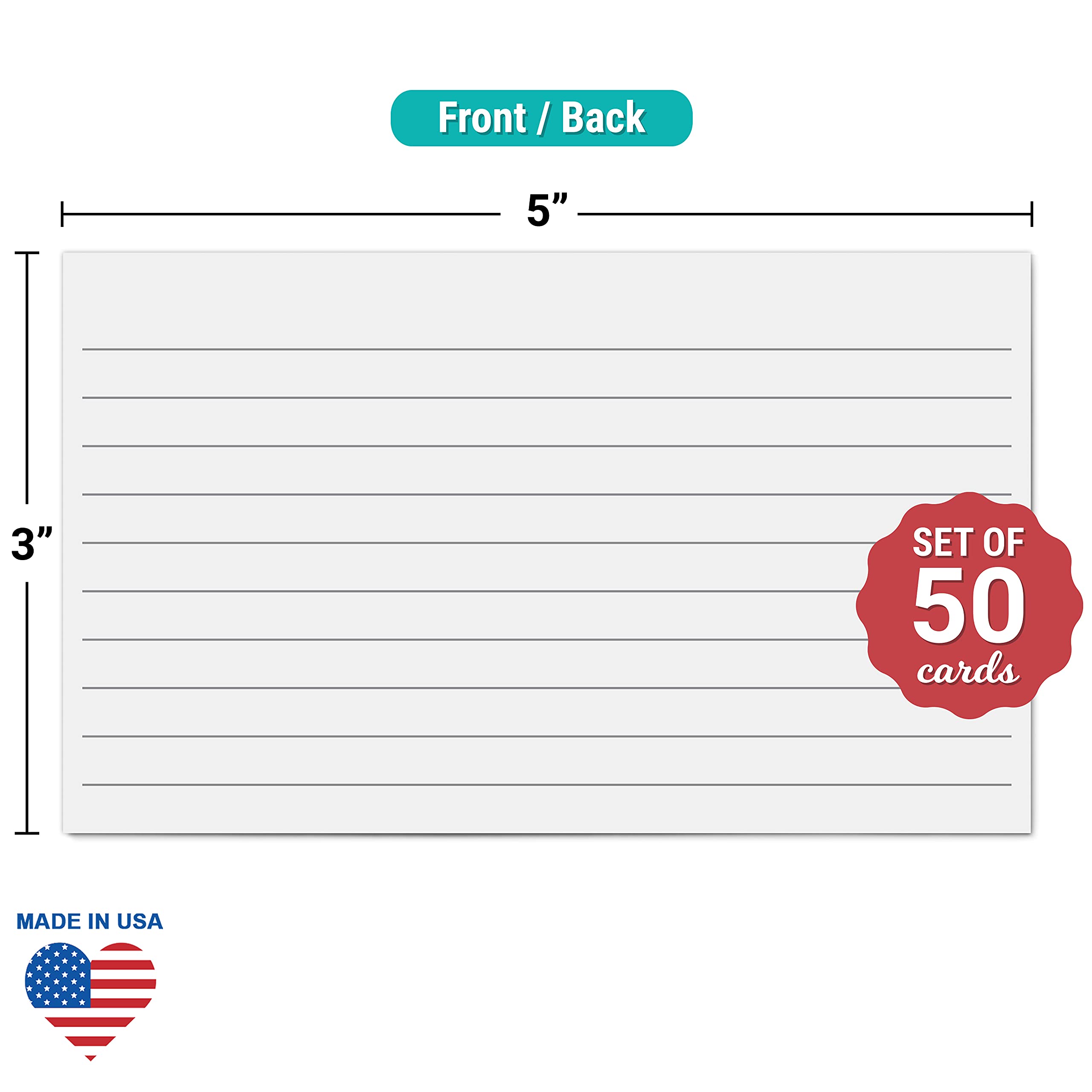 Snapklik.com : 321Done Ruled Index Cards - Made In USA - Small 3x5 ...