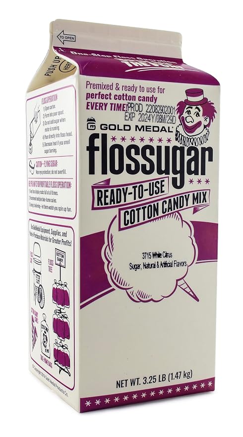 Amazon.com: Snappy Gold Medal White Citrus Candy Floss Sugar, 52 Oz - 1 ...