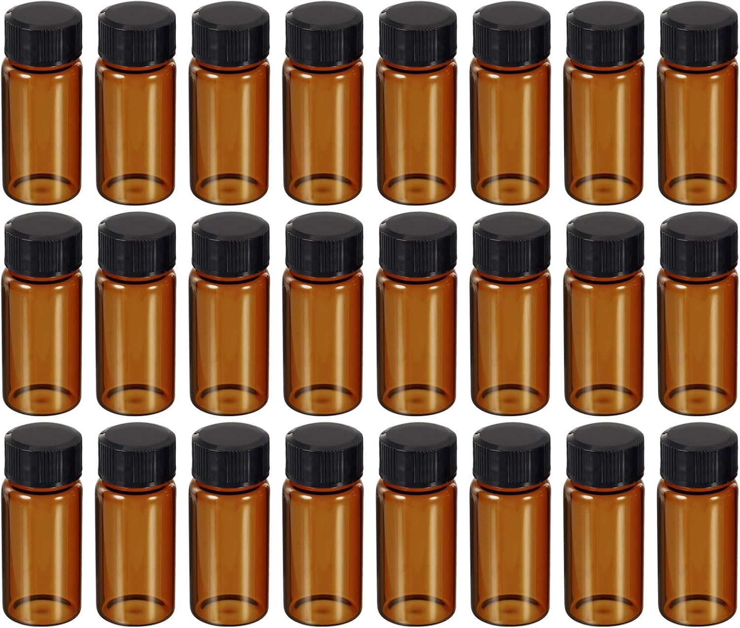 Amazon.com: PATIKIL 10mL Glass Vials with Screw Caps, 24Pcs Liquid ...