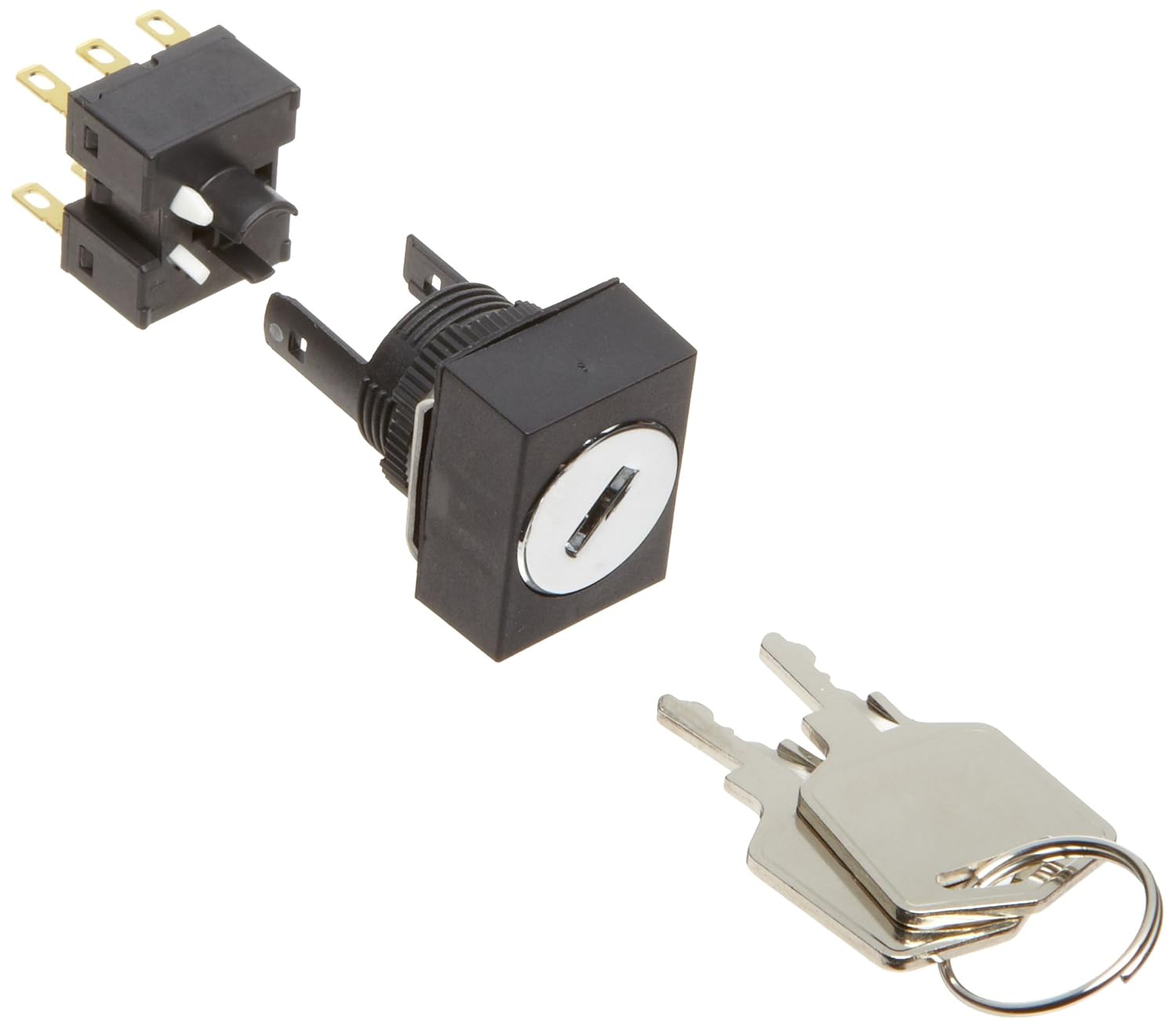 Omron A165K-J3M-2 Key Type Selector and Switch, Solder Terminal, IP65 ...