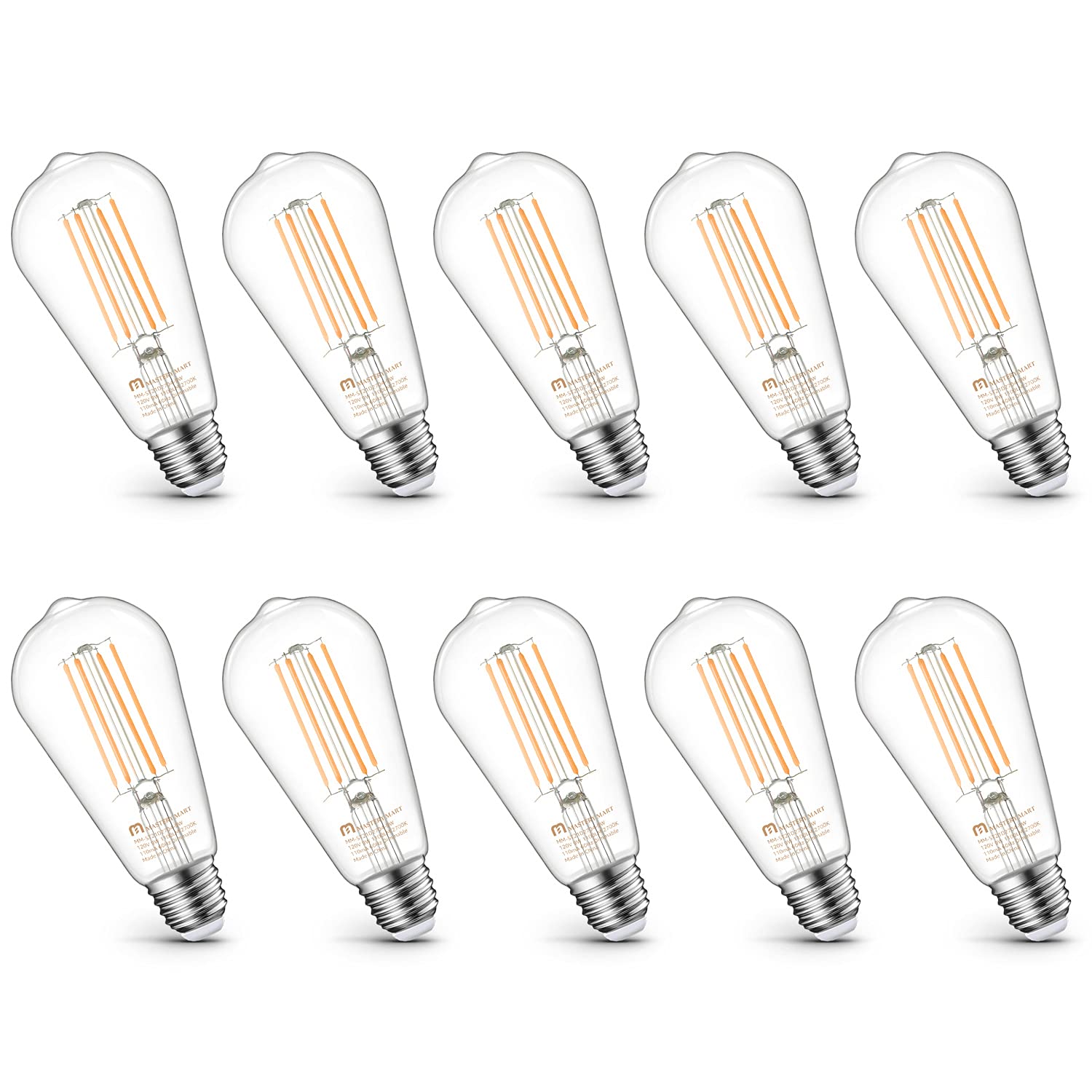 Amazon.com: MASTERY MART 100 Watt Led Bulb, Edison Bulbs, Dimmable ...