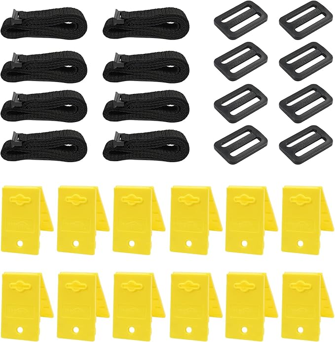 Amazon.com : VINGLI Pool Cover Reel Set Pool Reel Embedded Straps with ...