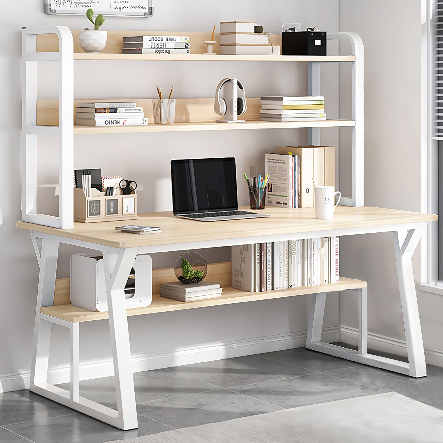 Uandhome Computer Desk,Modern Simple Office Desk Computer Table Study ...