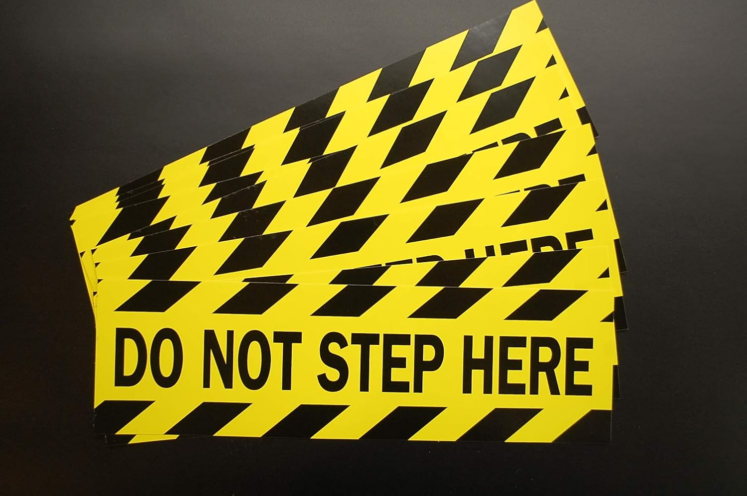 Amazon.com: Do Not Step Here Stickers Vinyl Decals (10 Pack) 10" X 3 ...